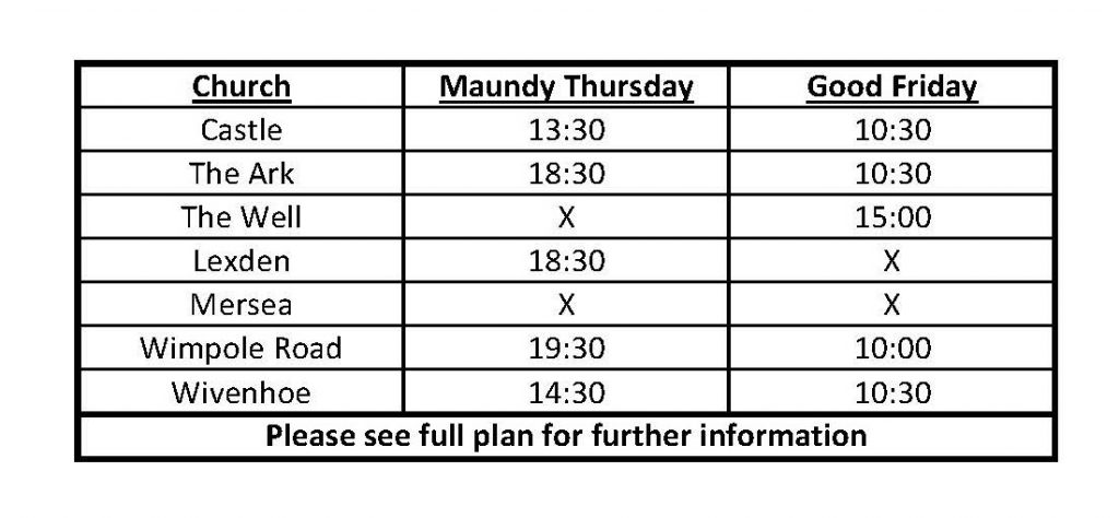 Preaching Plan - Colchester Methodist Churches